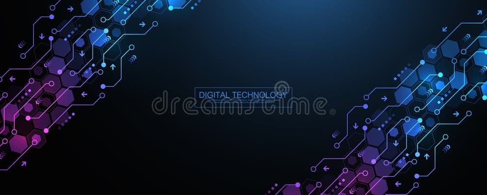 Digital Tech Motherboard Texture Design. Software Coding. Technology ...