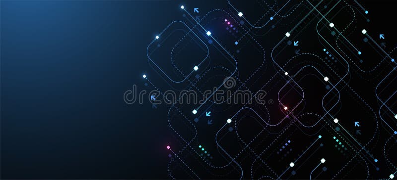 Digital Tech Motherboard Texture Design. Software Coding. Technology ...