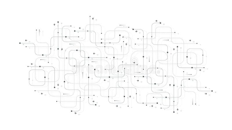 Digital Tech Motherboard Texture Design. Software Coding. Technology ...