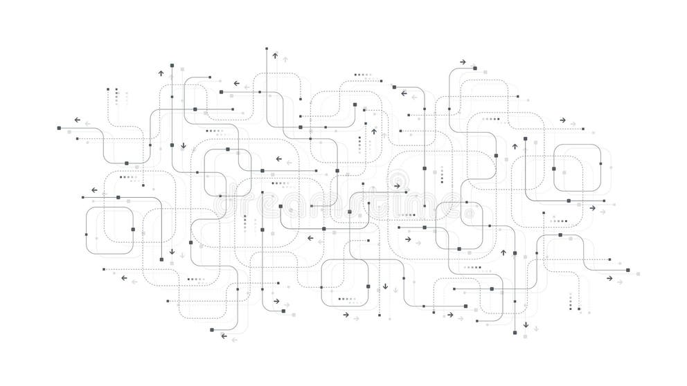 Digital Tech Motherboard Texture Design. Software Coding. Technology ...