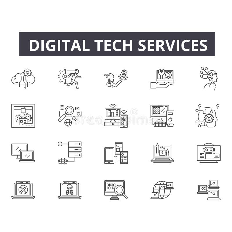 Tech Line Icons Stock Illustrations – 18,968 Tech Line Icons Stock ...