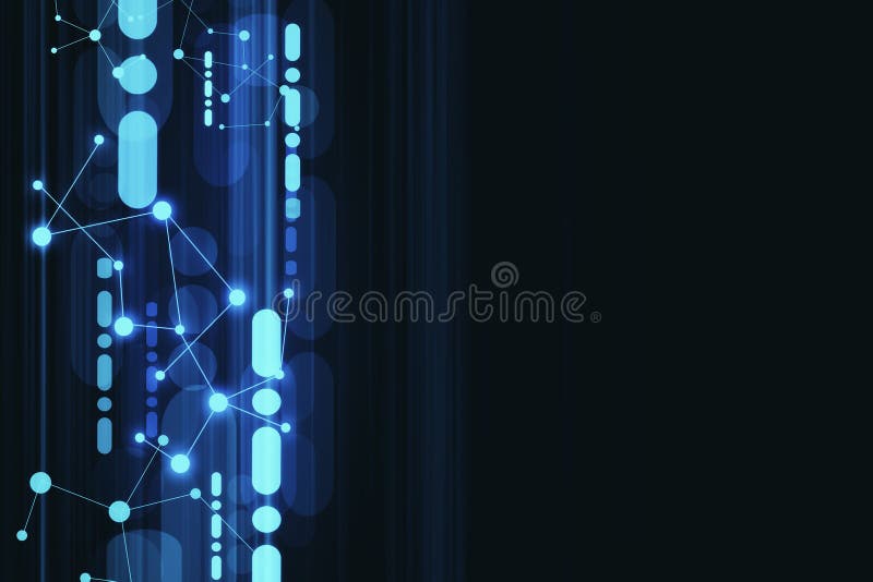 Digital tech wallpaper stock illustration. Illustration of icon - 146635240