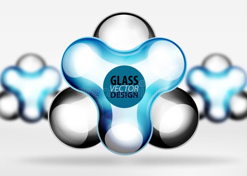 Digital Techno Bubble Background Template Stock Vector - Illustration ...