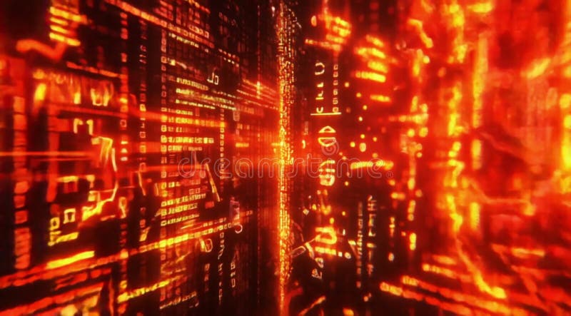 Digital Technological Background with Computer Code Stock Footage ...