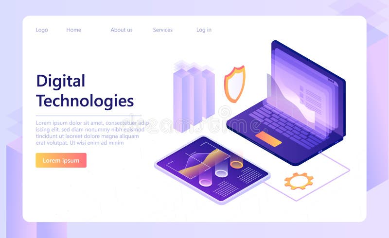 Digital Technologies Concept. Digital Process. Digital Business ...