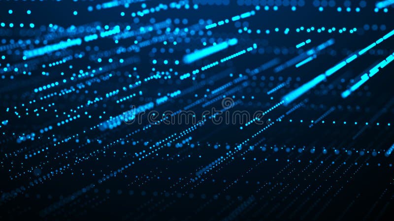 Big Data Visualization. Data Technology Illustration. Science Background Stock Illustration ...