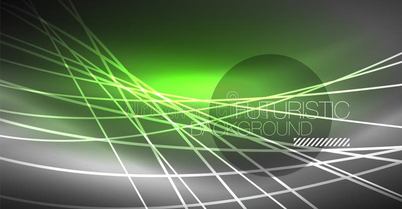 Digital Technology Abstract Background - Neon Geometric Design ...