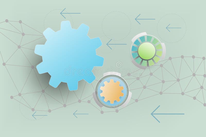 Digital Technology Abstract Background Stock Illustration ...