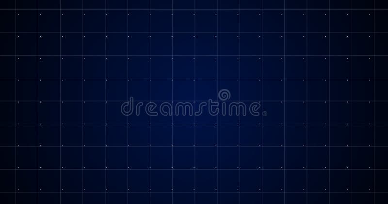Digital Technology Animated Grid Background. Stock Illustration ...