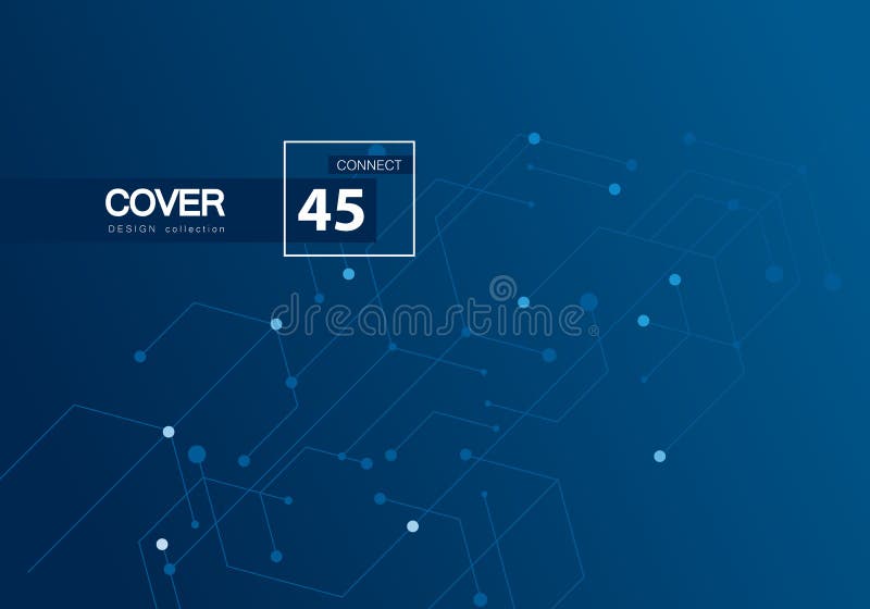 Digital Technology Backdrop. Vector Futuristic Digital Concept. White ...