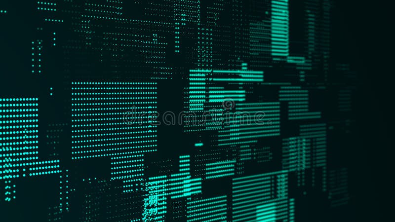 Digital Technology Background.Big Data Visualization. Technology and Science. 3d Rendering Stock ...