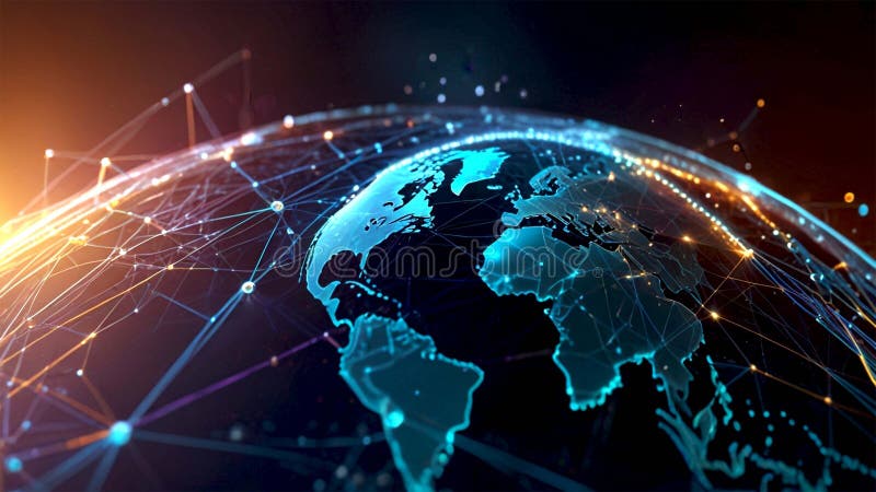 Digital Technology Background Stock Illustration - Illustration of ...