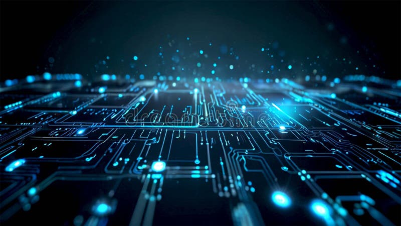 Digital Technology Background Stock Illustration - Illustration of tech ...