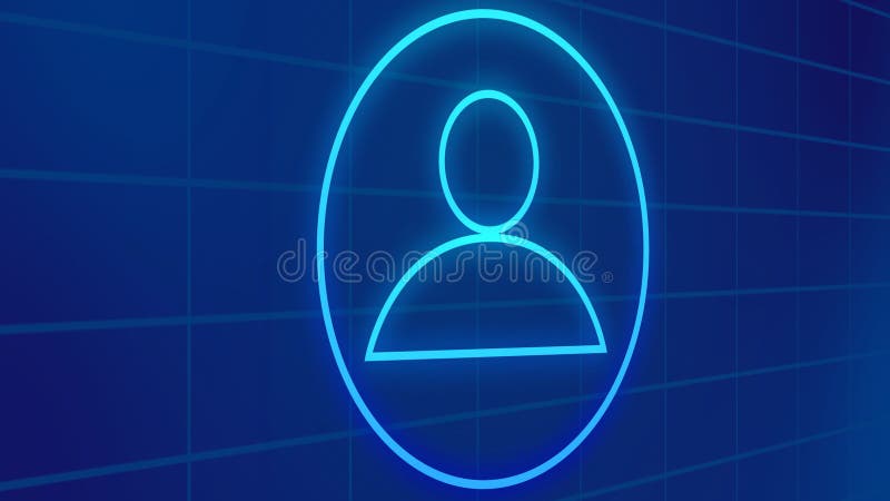 Digital Technology Background. Human Profile, Display Picture, Stock ...