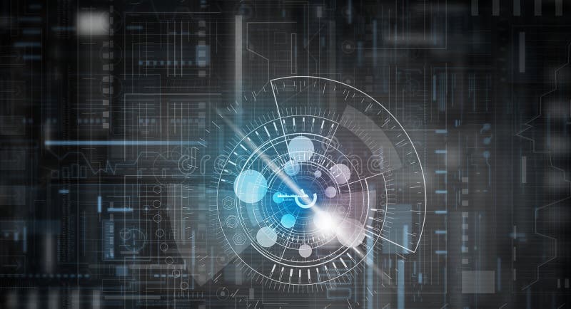 Digital Technology Background Stock Photo - Image of engineering, graph ...