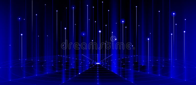 Digital Technology Banner with Global Network Stock Vector ...