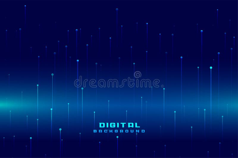 Digital Technology Blue Background Design Stock Vector - Illustration ...