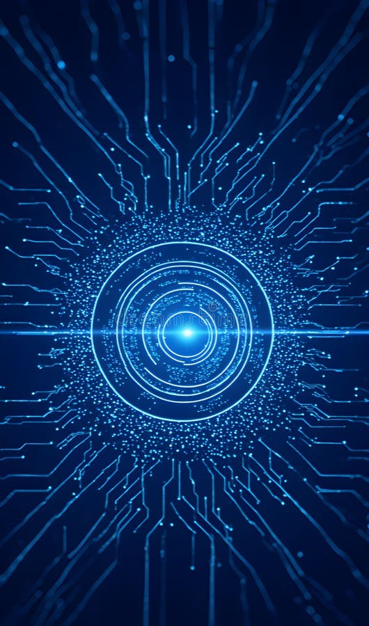 Digital Technology Circuit Board. Ai Connection Concept Communication ...