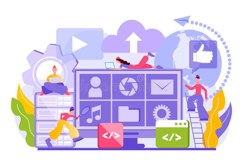 Application Software Programmers are Working on Software for Computer ...