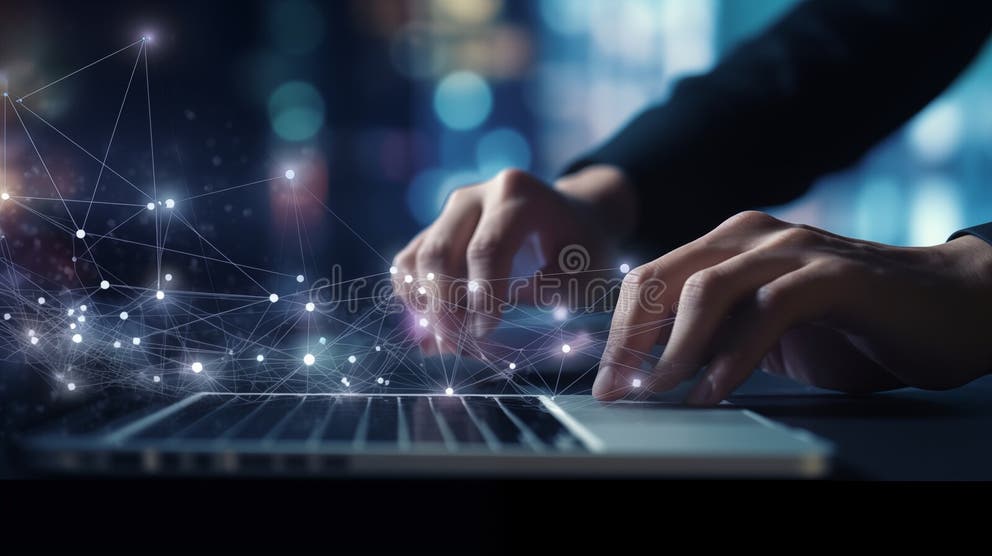 Digital Technology, Cloud Computing Concept. Ai-generated Stock ...