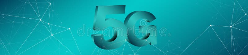 Digital Technology Communication 5g Banner Stock Illustration ...