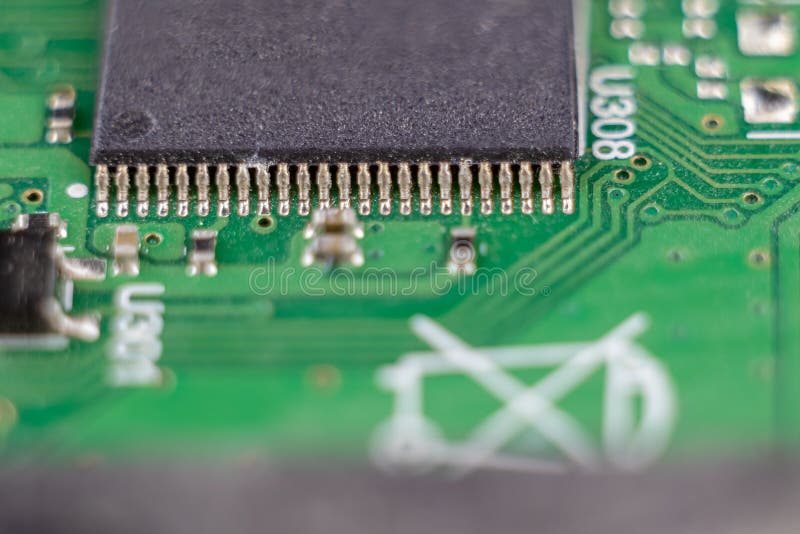 Digital Technology. Computer Components Close-up. Stock Image - Image ...