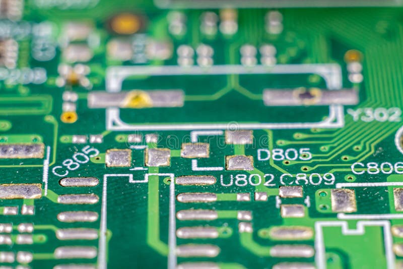 Digital Technology. Computer Components Close-up. Stock Photo - Image ...