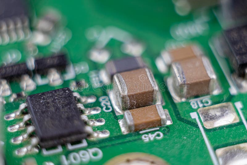 Digital Technology. Computer Components Close-up. Stock Image - Image ...