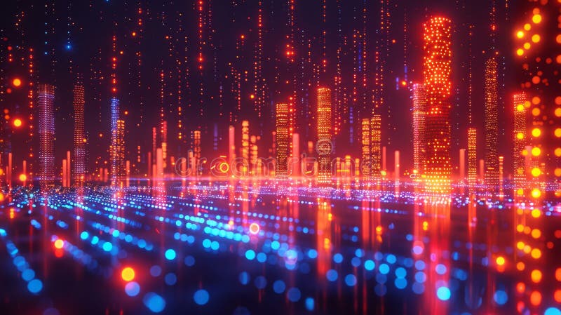 Digital Technology and Computer Science Abstract Background, Futuristic ...