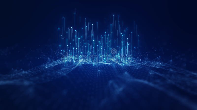 Data Visualization on Large Digital Screens with Blue and Orange Graphs ...