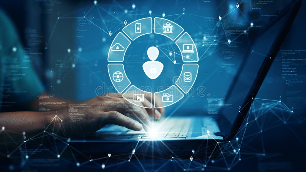 Digital Technology Concept Cyber Security Data Protection Internet ...