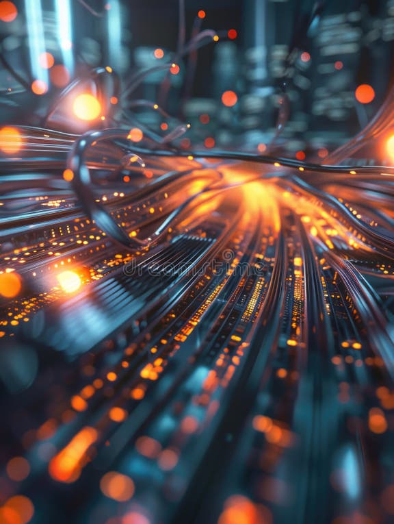 Digital Technology Connected Network Stock Photo - Image of generated ...