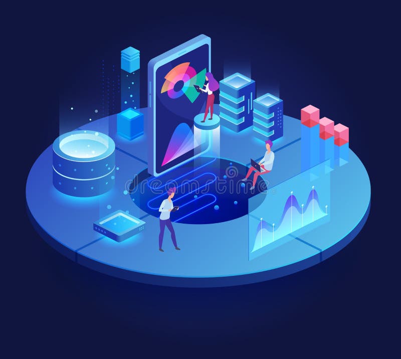 Digital Platform Isometric Stock Illustrations – 5,542 Digital Platform ...