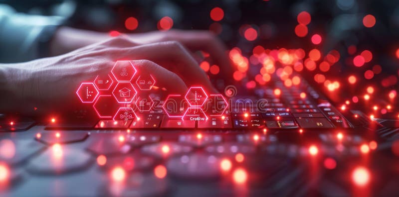 Digital Technology, Data Processing and Engineering, Cloud Computing Concept. Computer ...