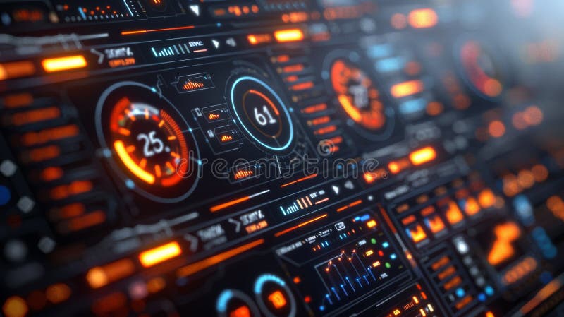 Digital Technology, Data Processing and Engineering, Cloud Computing Concept. Computer ...