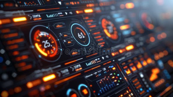 Digital Technology, Data Processing and Engineering, Cloud Computing Concept. Computer ...