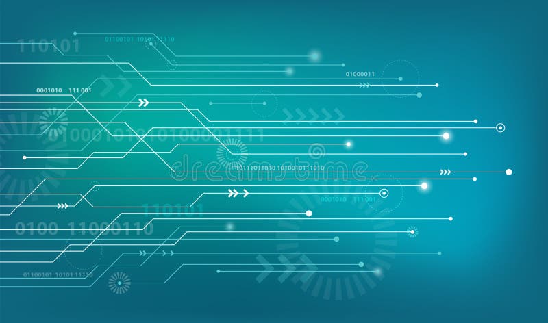 Digital Technology / Digitalization Vector Illustration â€“ Abstract ...