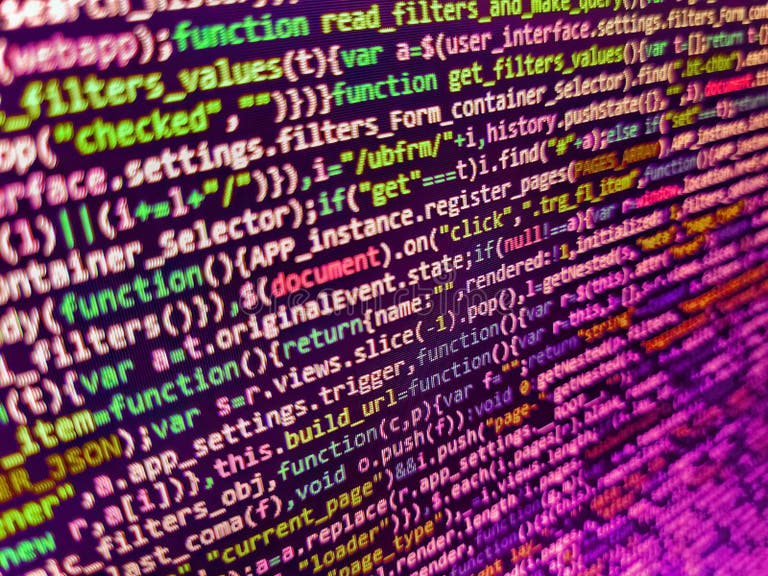 Digital Technology on Display. HTML CSS3 Source Code on Lcd Screen with Black Background Stock ...
