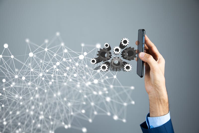 Digital Technology and Engineering, Digital Telecoms Stock Image ...