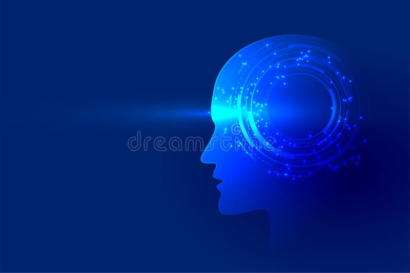 Technology Face Concept Futuristic Artificial Intelligence Design Stock ...