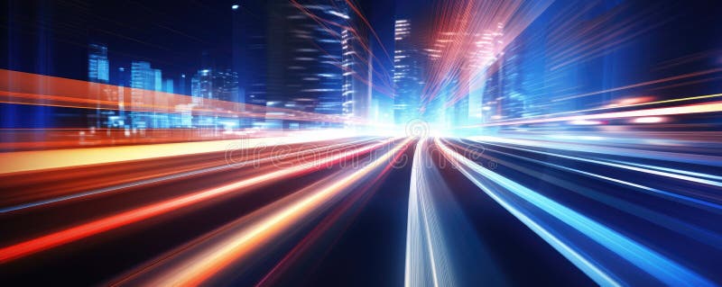 Digital Technology Fast Background AI Generated Stock Image - Image of ...