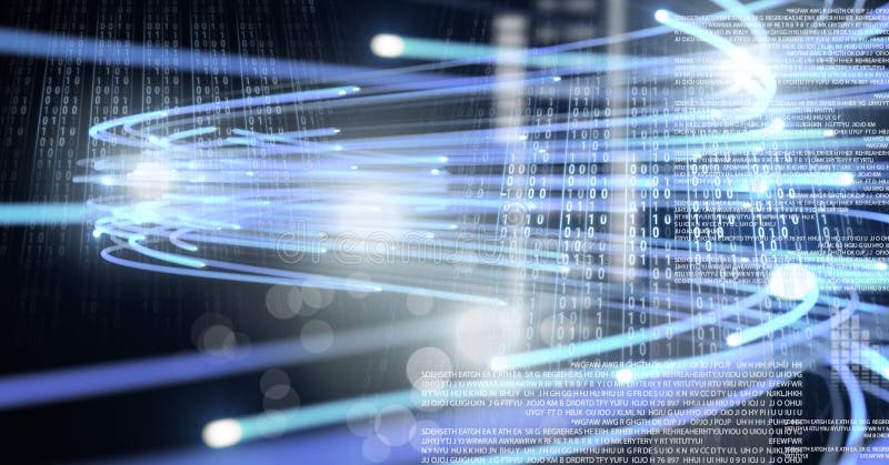 Digital Technology Glowing Interface Stock Illustration - Illustration ...