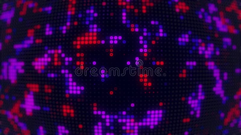 Digital Technology Grid Line Mosaic Tile Pattern Loop Motion Stock ...