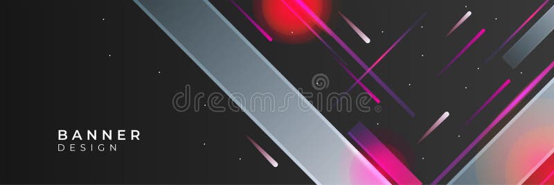 Digital Technology Header or Banners. Geometric Abstract Background ...