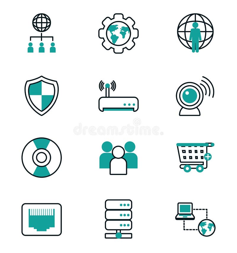 Digital and Technology Icon Set Vector Design Stock Vector ...
