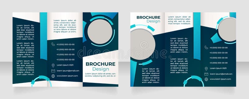 Digital Technology and Industry Development Trifold Brochure Template ...