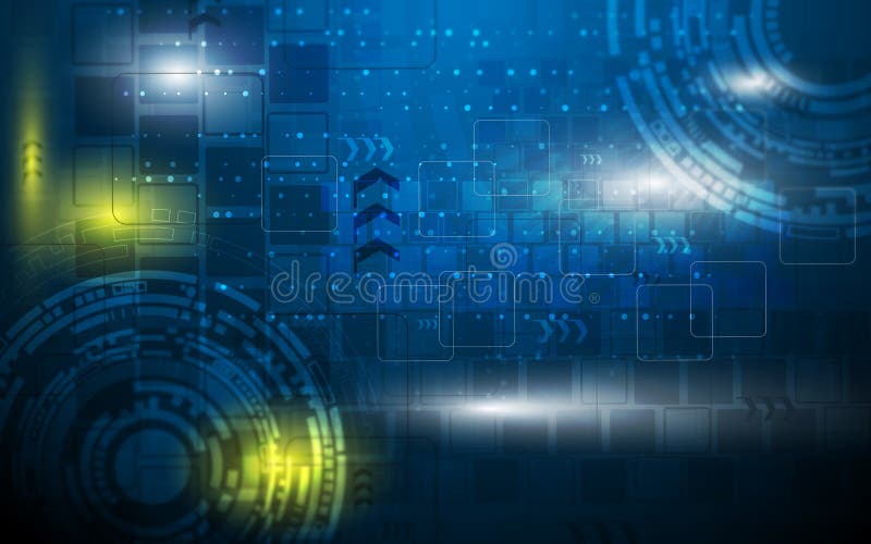 Digital Technology Innovation Concept Abstract Stock Illustration ...