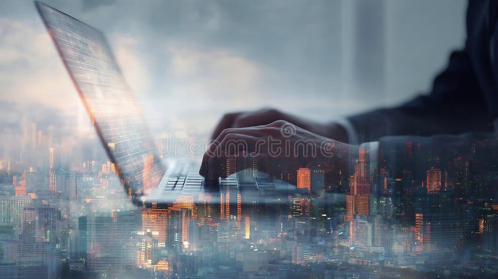 Digital Technology, Internet Global Network Communication Technology ...