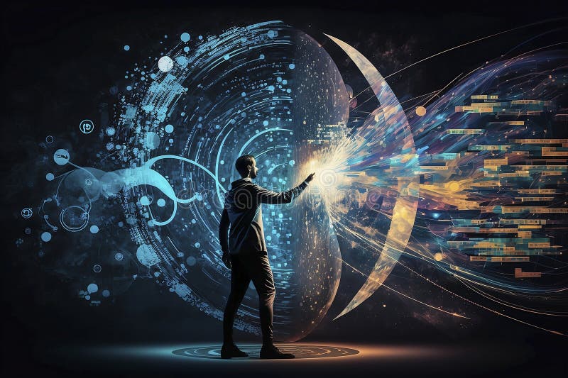 Digital Technology, Internet Network Connection, Big Data, Digital ...