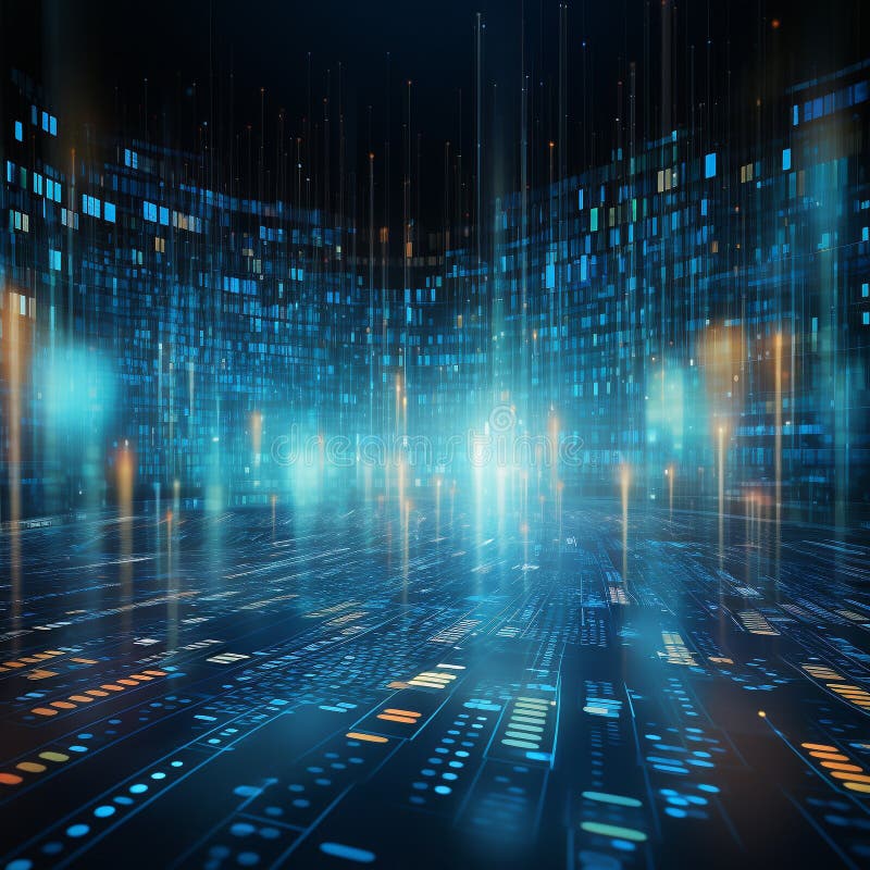 Digital Technology Data Transfer Abstract Graphic. Background Stock ...